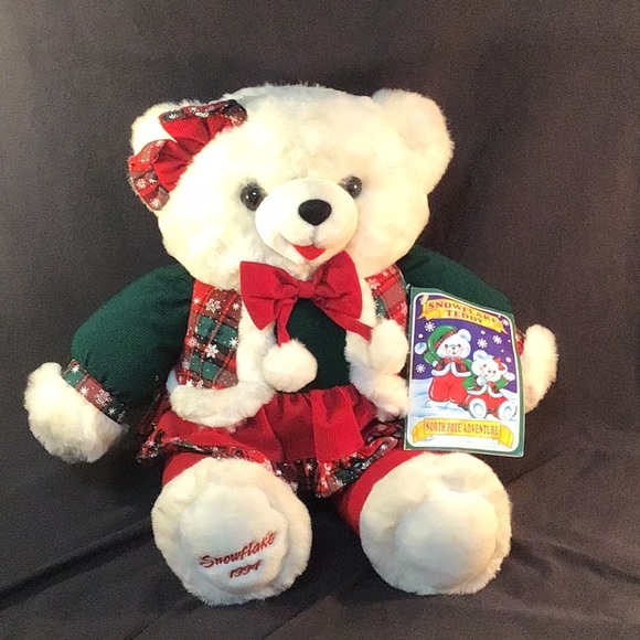 dandee | Toys | Vintage 994 Snowflake Teddybear | Poshmark
